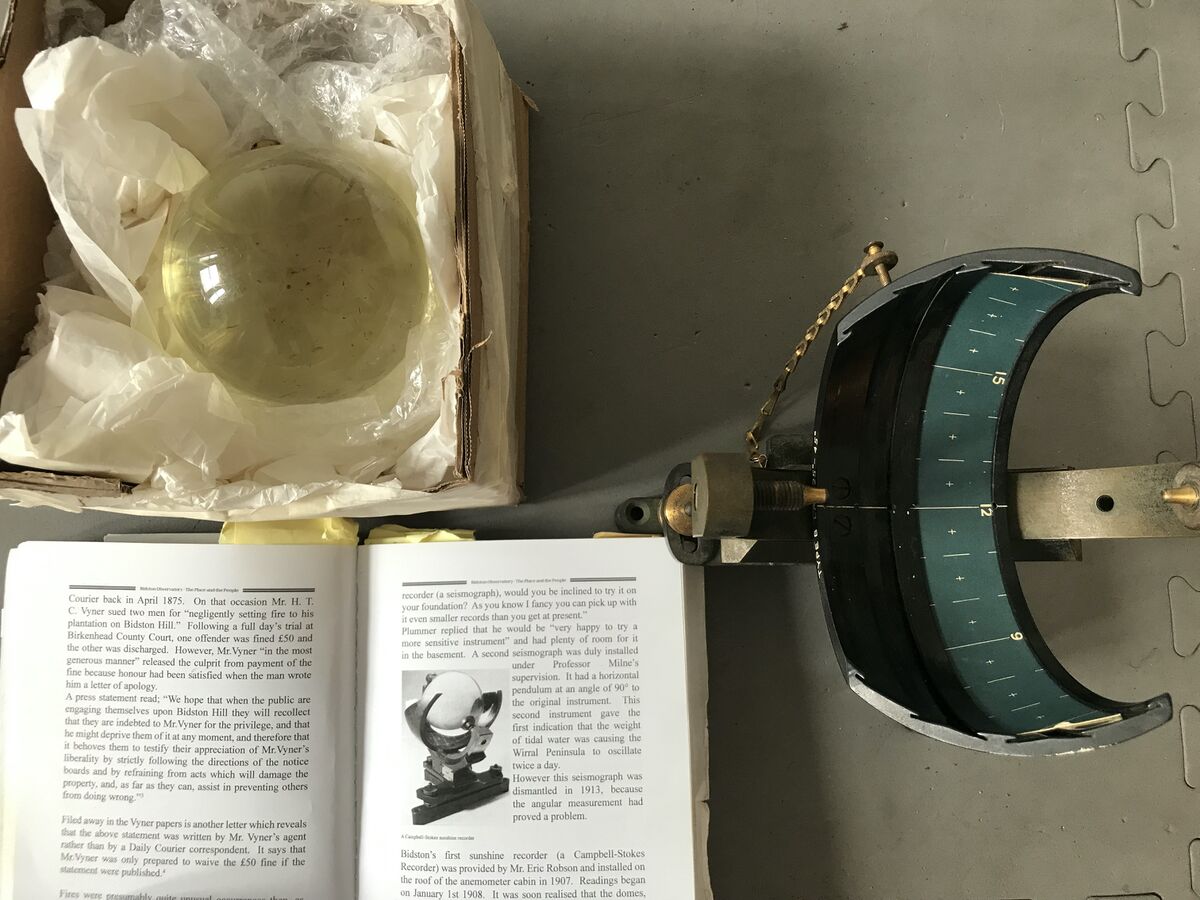 Sunshine Recorder - Bidston Observatory